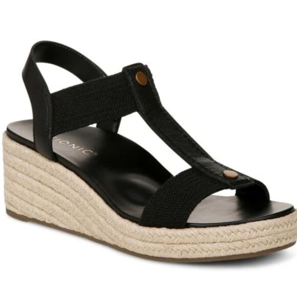 Vionic | Shoes | Vionic Calera Wedge Espadrille Sandals Pull On Womens ...